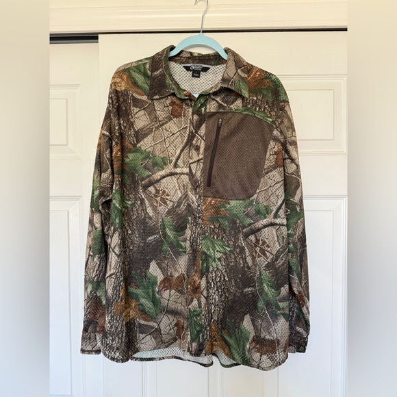 Guide Gear | Shirts | Mens Guide Gear Series Camo Mesh Long Sleeve Top ...
